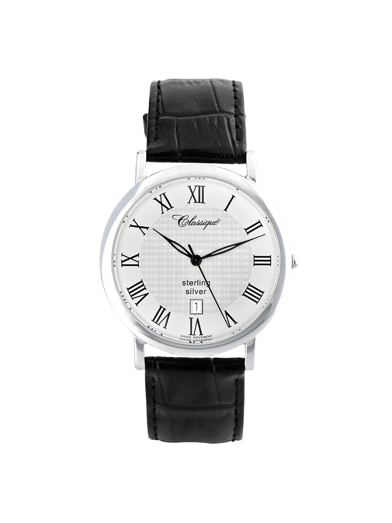 samuel sterling silver 38mm sterling silver watch – Classique Watch Company