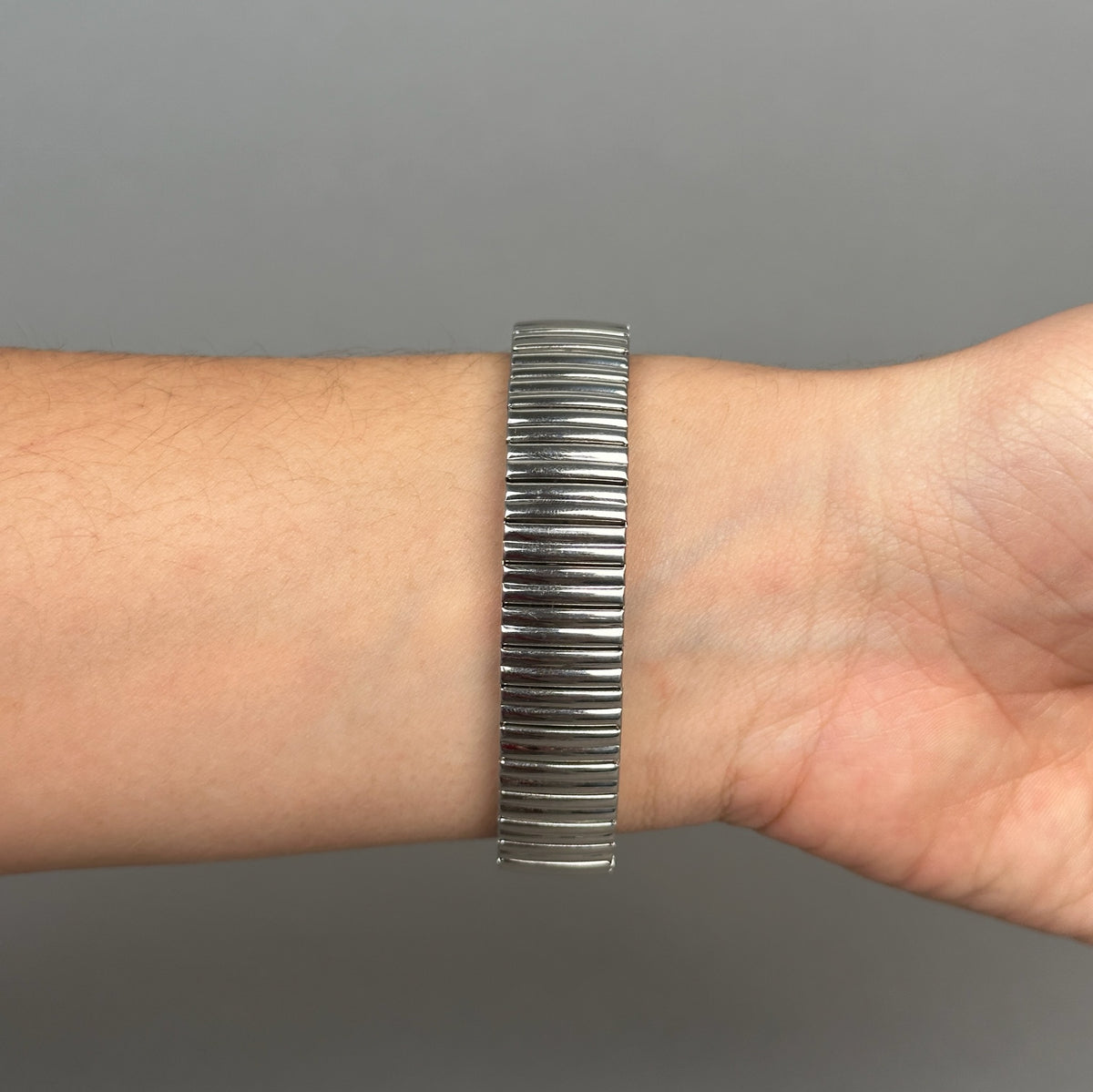 vintage ladies stainless steel flexi band rectangular watch – Classique ...