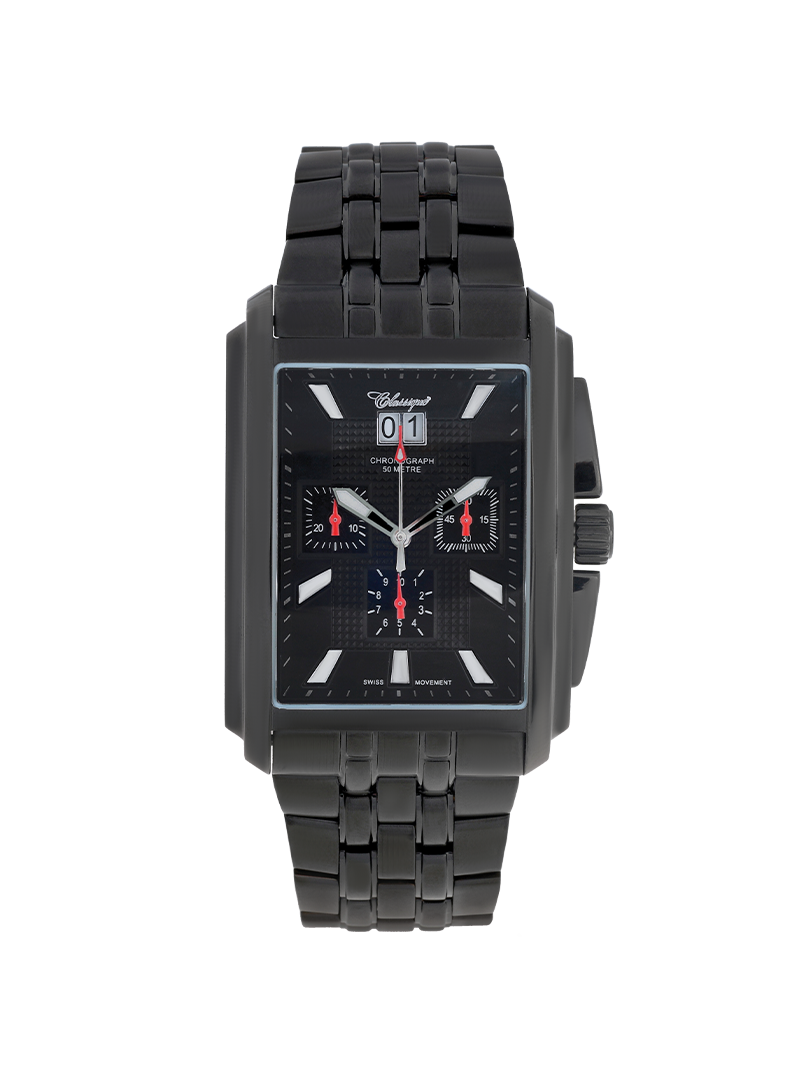 xavier black plated stainless steel 35x45mm black plated stainless ...