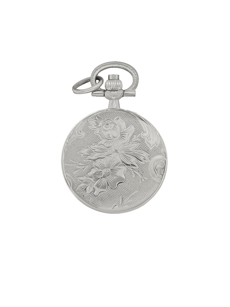 hibiscus rhodium plated 23mm rhodium plated watch – Classique Watch Company