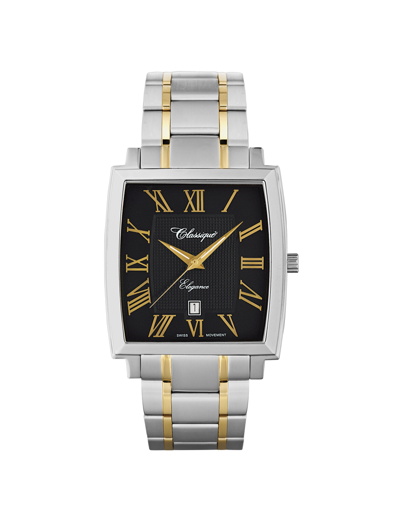 carson two tone gold plated stainless steel 38x38mm two tone gold ...