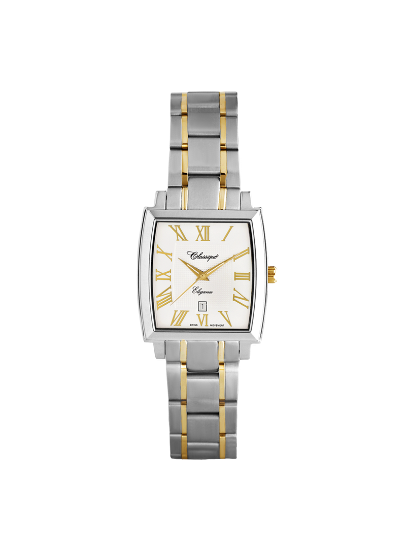 caroline two tone gold plated stainless steel 24x27mm two tone gold ...