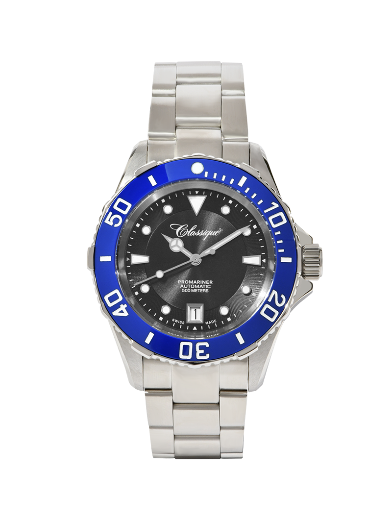 pro-mariner stainless steel 40mm automatic watch – Classique Watch Company