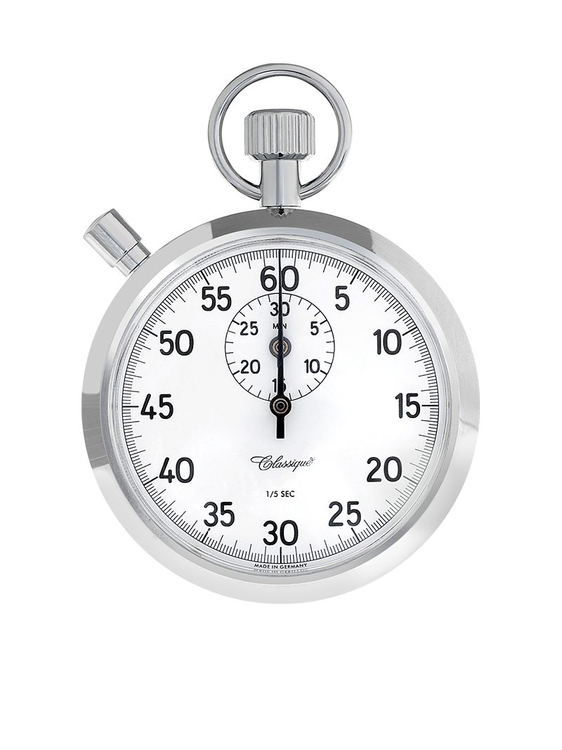 stopwatch stainless steel 55mm stainless steel watch – Classique Watch ...
